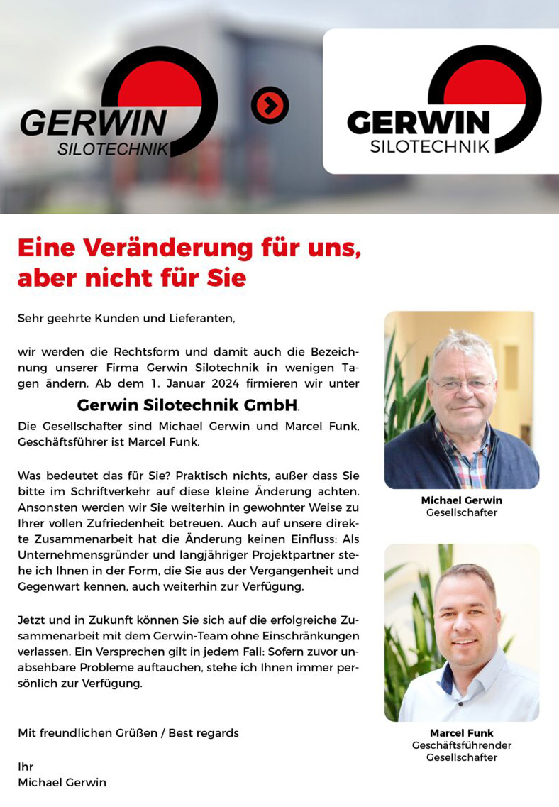 Startseite - Gerwin Silotechnik